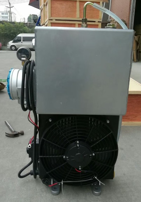 Pump Truck 18L / 21L Oil Circuit 3 Row Radiator With Electric Fan ...